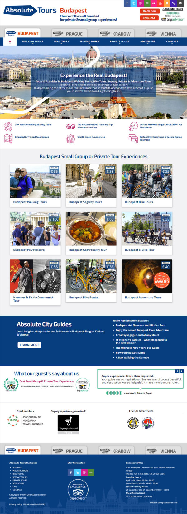 Absolute Tours Travel Company Brand Identity Design. Artamax Budapest ...