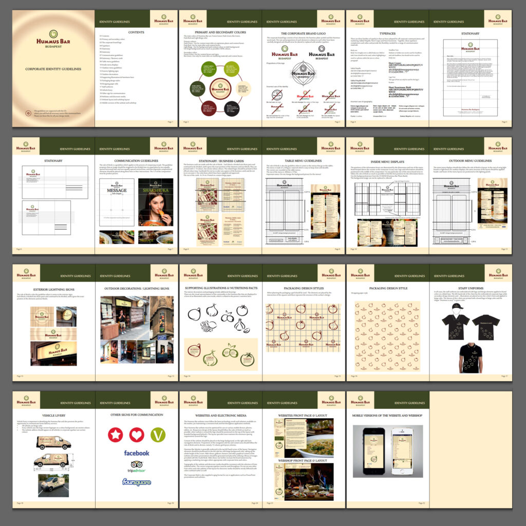 Artamax: Hummus Bar Budapest Visual & Brand Identity Design